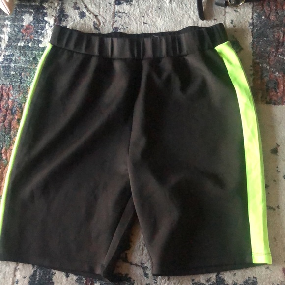 Forever 21 | Shorts | F2 Neon Side Panel Biker Shorts | Poshmark